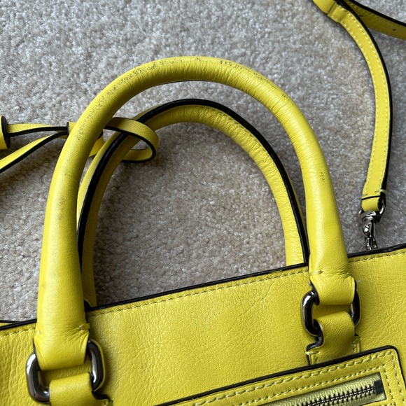 Coach | Bags | Coach Yellow Leather Crossbody Purse Handbag | Poshmark